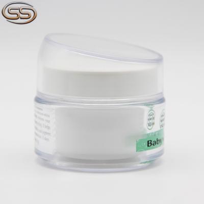 China China 50g Clear Plastic Cosmetic Double Wall Cream Jar Suppliers for sale