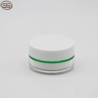 China Free Sample 20g Plastic PET Double Wall Skincare Cream Jar for sale