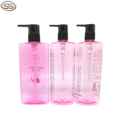 China 500ml Decorative Plastic PET Shampoo Pump Bottle and Hair Conditioner Bottle for sale