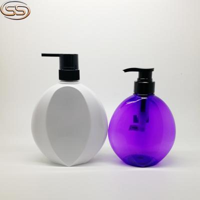 China Hot Sales 500ml 700ml Plastic PET Decorative Shampoo Lotion Pump Bottle for sale