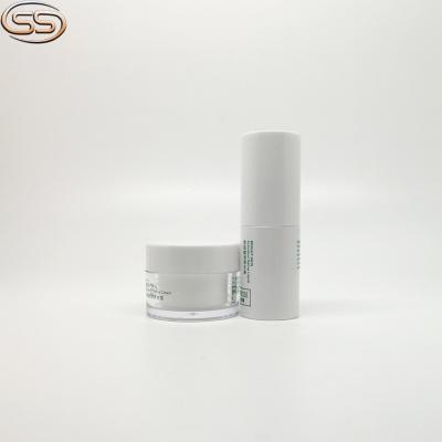 China 30ml Plastic Cosmetic Lotion Pump Bottle and 30g Double Wall Cream Jar for sale