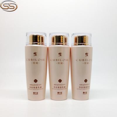 China Custom Logo 120ml PET Natural Plastic Cosmetic Moisturizing Toner Bottle for sale
