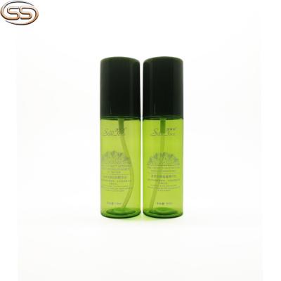 China 100ml Green Plastic Cosmetic Fine Mist Spray Pump Bottle for Skin care for sale