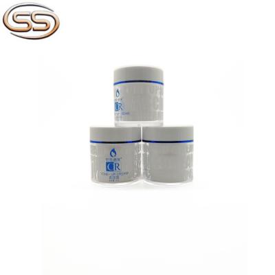 China 50g Screen Printing Handling Plastic Cosmetic Double Wall Jar for sale