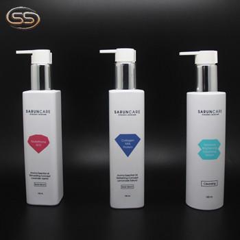 China 150ml White Matte Plastic Cosmetic Shampoo Bottle with Sliver Lotion Pump for sale