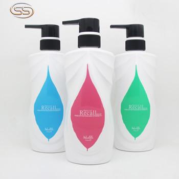 China Customized Color Plastic Cosmetic Shampoo and Shower Gel Bottle with Lotion Pump for sale