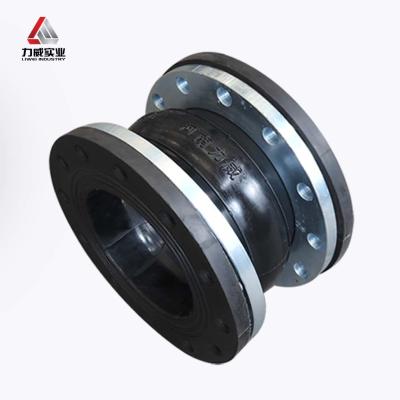 China Single Sphere Flexible Single Ball Rubber Joint With Flange Color Te koop