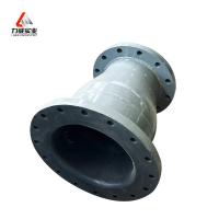 China Rubber Lined Seamless Steel Pipe Carbon Steel PE Coated Flange Connection Up to 300 Psi for sale