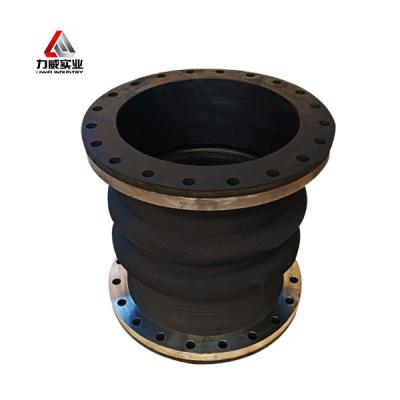 China Double-ball Rubber Flexible Connector With Flange Connection Utilizes EPDM Rubber for sale