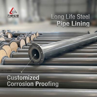 China Long Lifespan Rubber Coated Pipeline Customized Steel Pipe Lining Optional Material Durable Corrosion Resistant Industrial for sale