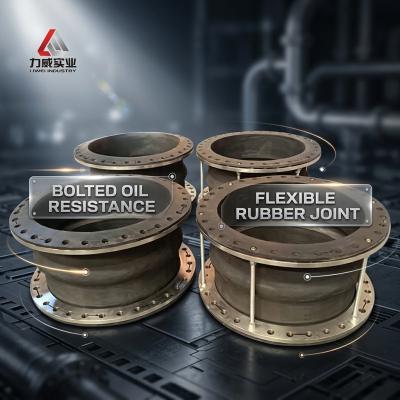 China Bolted Installation Method Single Sphere Flexible Rubber Joint Providing Excellent Oil Resistance Designed for Long Term in Industrial Fluid Systems for sale