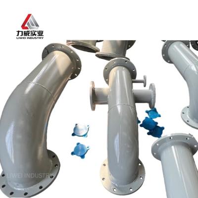 China Consumer's Requirement Surface Color Rubber Coated Pipeline Designed With Welding Or Flange Connection For And Safe Fluid Transportation for sale