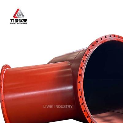 China Abrasion Resistant Carbon Steel Rubber Lined Pipe Seamless ASTM DIN JIS Flange High Temperature Pressure DN25 to DN1200 for sale