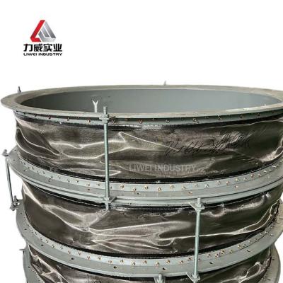 China Round Vibration Damping Non Metal Fabric Compensator Air Duct Expansion Joint Noise Reduction for sale