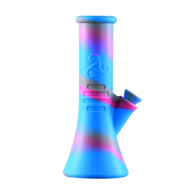 Cina Acqua ritenente molle a 9 pollici Bong Mix Color Printed del silicone in vendita