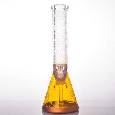 Китай Стеклянным песок кальяна 14 Beaker выгравированный ″ взорвал кальяны Beaker облака ясные стеклянные продается