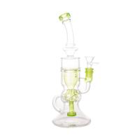 China 10.5 Inch Multi Percolator Glass Dab Rig with Swiss Ball and Showerhead Perc 14mm Female Joint for sale