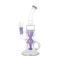 China 10.5 Inch Multi Percolator Glass Dab Rig with Swiss Ball and Showerhead Perc 14mm Female Joint for sale