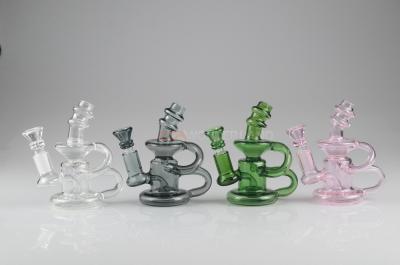Cina 5,1 pollici di limanda d'altezza Rig Recycler With Banger del vetro borosilicato in vendita
