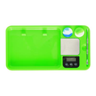 China USB dat Herb Rolling Trays-HOOFDmini electronic scale two in Één Dienblad laadt Te koop