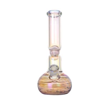 China 18mm weibliches gebogenes Rohr-Trinkwasserbrunnen-Glas Bong Water Pipe Rainbow Color zu verkaufen