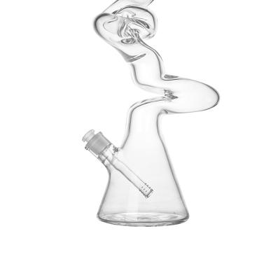 China 18,5 Duimhoogte Rokend Glas Bong Water Pipe Clear Glass Te koop