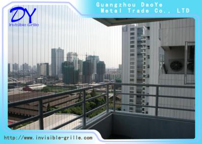 China Balkon onzichtbaar veiligheidsrooster 7x7 nylon 316 roestvrij staaldraad for sale