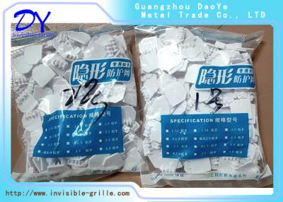 China End Cover Aluminium Part Window Invisible Grille For Nylon Steel Wire Rope Surface for sale