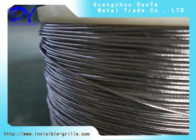 China Insulating Core Connection Alarm Stainless Steel Coil Wire For Safety Invisible Grille Systems for sale