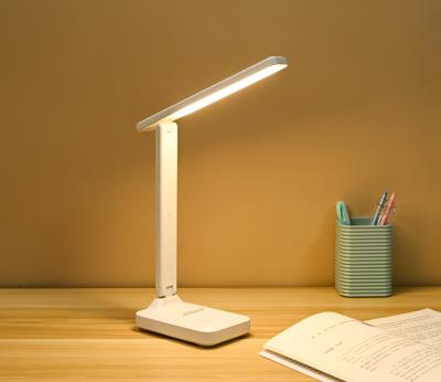 China Portable Folding LED Reading Light Rechargeable Table Desk Study Lamp Eye Protect For Bedroom for sale