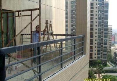 China End Cover Aluminium Part Window Invisible Grille For Nylon Steel Wire Rope Surface for sale