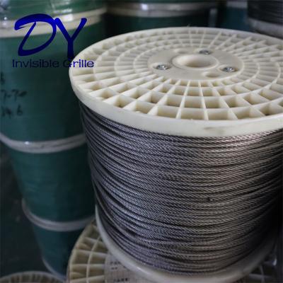 China Ultra Fine Wire Hidden Construction Strong And Beautiful DY Invisible Grille for sale