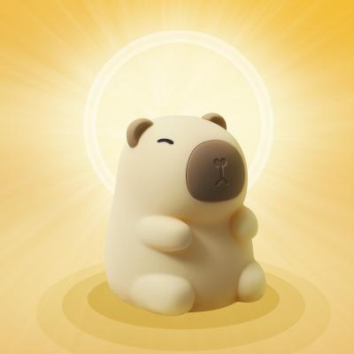 Cina Nuovo arrivo Seven Color Silicone Capybara Night Lamp Regali di compleanno Luce notturna in vendita