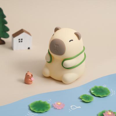 Cina Nuovo arrivo Seven Color Silicone Capybara Night Lamp Regali di compleanno Luce notturna in vendita