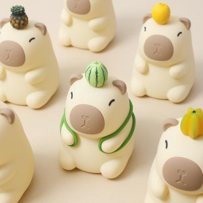 Cina Ricaricabile design bello Soft Silicone Capybara luce notturna per la camera da letto dei bambini in vendita