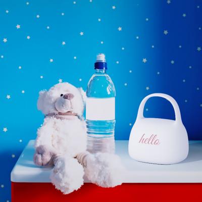 Cina DIY Creative Gift Handbag Silicone Lampada da applauso con tempo Decorazione a bordo letto Atmosfera Luce notturna per dormire in vendita