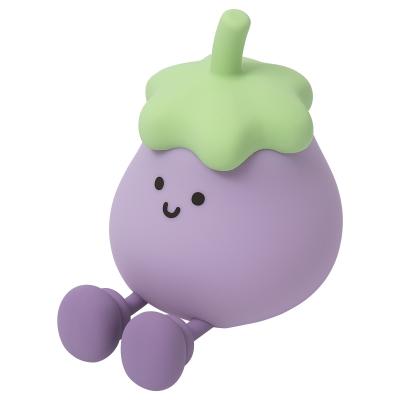 Cina 2025 Hot Sale Led Battery Usb Powered Aubergine Luci notturne Bambini Lampada per la decorazione della casa Illuminazione per le vacanze Luci notturne per regalo in vendita
