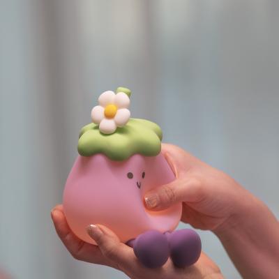 Cina Ortaggi Piccole melanzane Lampade in silicone USB Ricaricabile Camera da letto Cucina di notte Luci per regali in vendita
