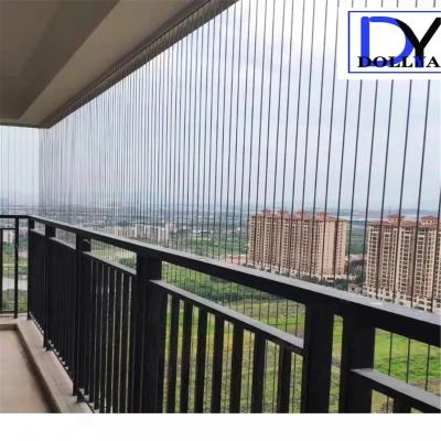 China Fixed Window Invisible Grille with Aluminum Alloy Frame and Nylon Coating for Home Security for sale