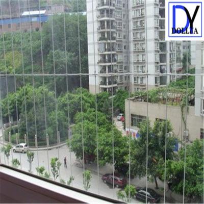 China Balcony Invisible Grille with Unobstructed View 100kg Load Capacity and 5cm Wire Distance Gap for sale