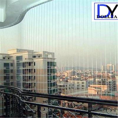 China Balcony Invisible Grille with Unobstructed View 100kg Load Capacity and 5cm Wire Distance Gap for sale