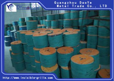 Cina L'alluminio incornicia il nylon di acciaio inossidabile ha ricoperto il cavo 3.0mm fornisce la griglia invisibile della finestra in vendita