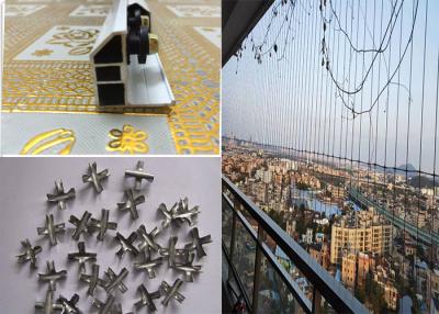 Cina Griglia invisibile di sicurezza del cavo di acciaio inossidabile 316 con rivestimento di nylon in vendita