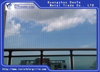 中国 高層ビルの灰色6mのバルコニーのための#316安全見えないグリル 販売のため