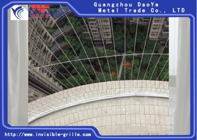 Cina Griglia invisibile del balcone residenziale di 2.4KGS/Set 1.5mm in vendita