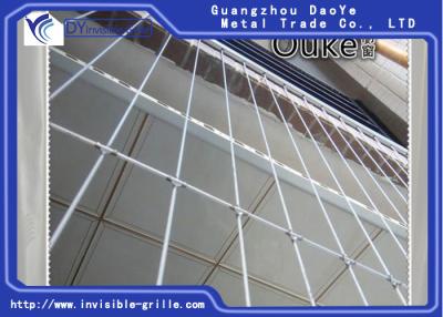 Cina griglia invisibile di sicurezza del cavo di 2mm con rivestimento di nylon in vendita