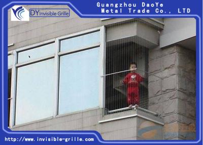 中国 火の評価されるバルコニーの子供のための見えないグリルの安全保護 販売のため