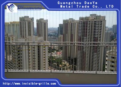 Cina la griglia invisibile del balcone bianco 2m/Set resiste ad ad alta pressione in vendita