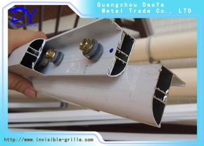 China White Grey 1.5mm Aluminium Rail Track For Children Invisible Grille for sale