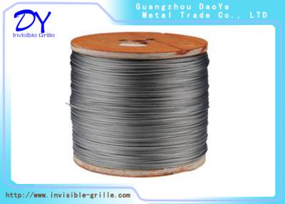 China End Cover Aluminium Part Window Invisible Grille For Nylon Steel Wire Rope Surface for sale